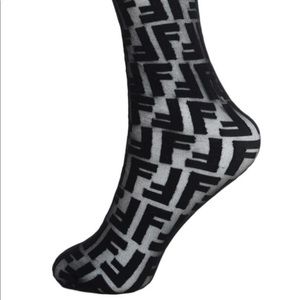 Fendi Accessories | Logo Socks | Poshmark